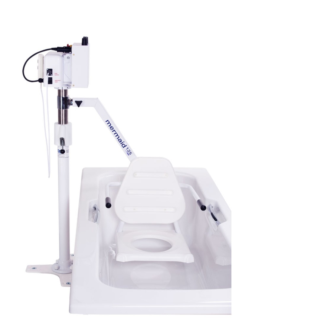 Oxford Mermaid Side Fit Electric Bath Lift with Commode Seat