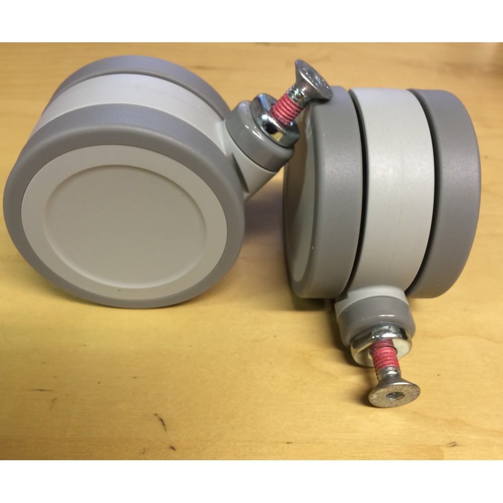 Oxford 75mm nylon castor, M8 CSK screw